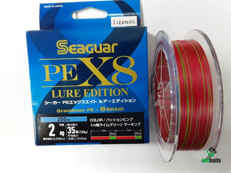 Купить Шнур KUREHA SEAGUAR LURE EDITION PE X8 #2 (0.235mm) 35lb (15.9kg) 200m по цене 1585 руб.