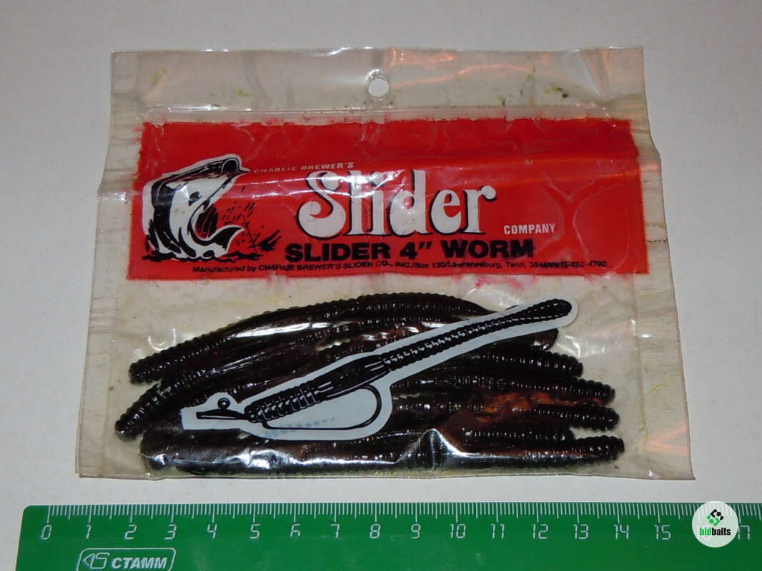 Купить Силикон Slider Worm 4" (8 из 10шт в пачке) по цене 150 руб.