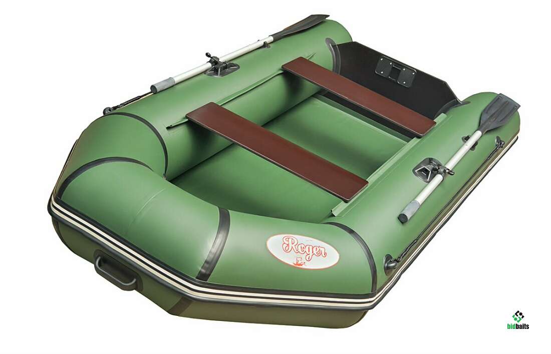 Купить Моторная лодка Roger Standart 3000 цвет зелёный с привальным ...