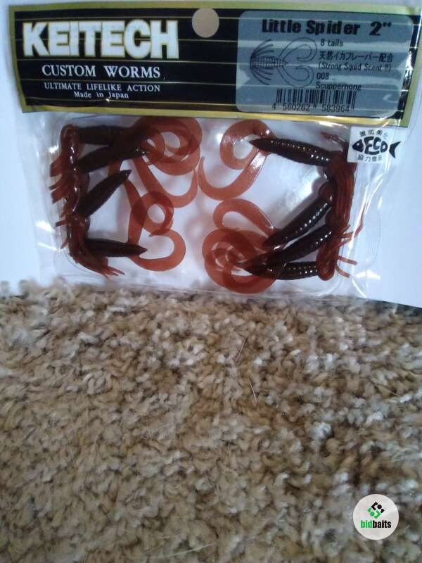 Купить Силиконовые приманки KEITECH CUSTOM WORMS Little Spider 2 ...