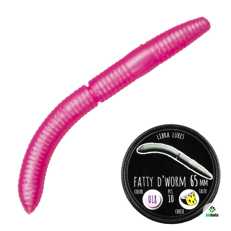 Libra Lures Fatty D Worm 65mm