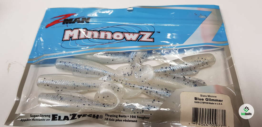 Купить Силиконовые приманки ZMAN Minnow Z цвет BLUE GLIMMER по цене 450 ...