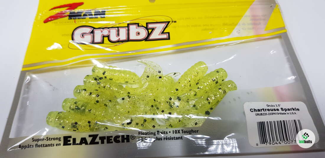 Купить Силиконовые приманки Zman GrubZ 2,5 цвет Chartreuse Sparkle по ...