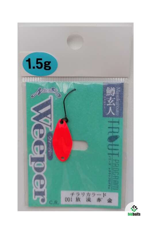 Купить блесна NORIES Masukurouto Weeper 1.5g #001 Discharged Red Gold ...