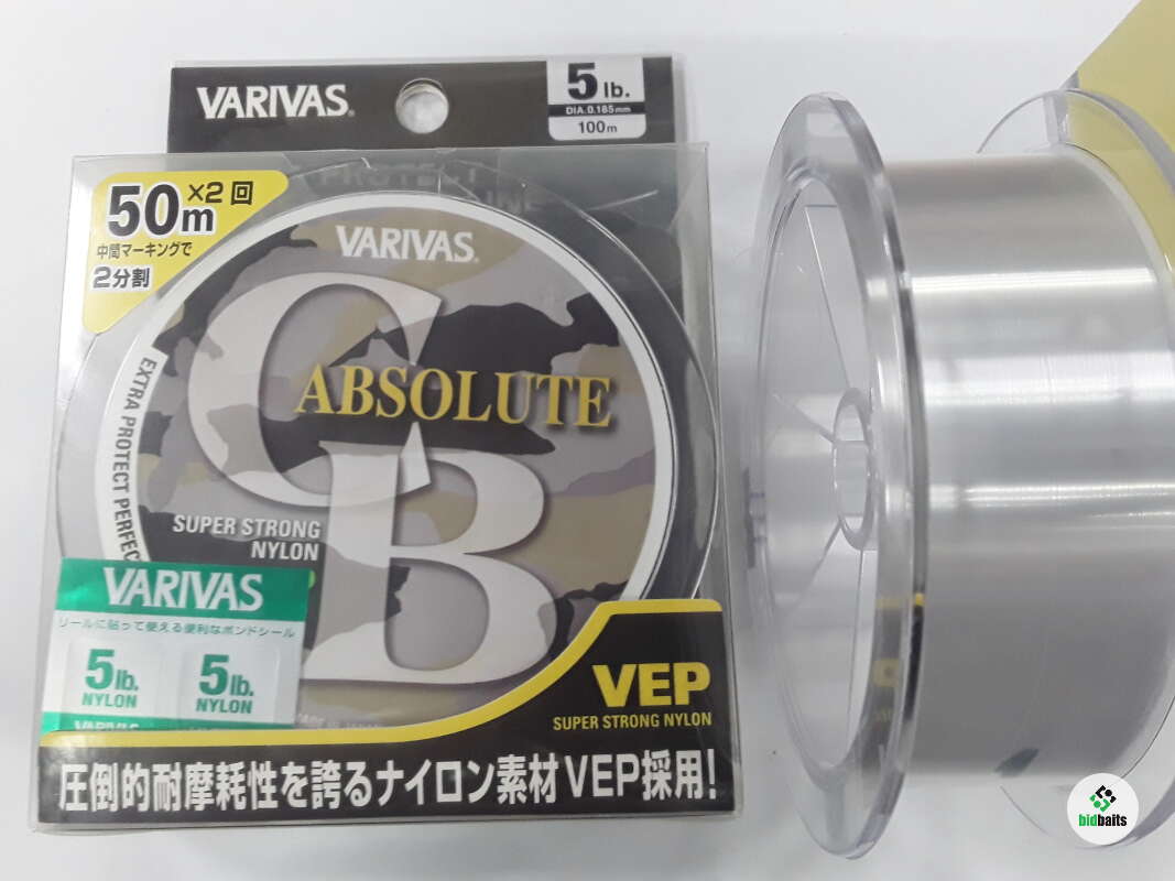 Купить Леска VARIVAS Absolute C B Nylon 100m 5lb(2.3kg) 0.185mm по цене 780 руб.