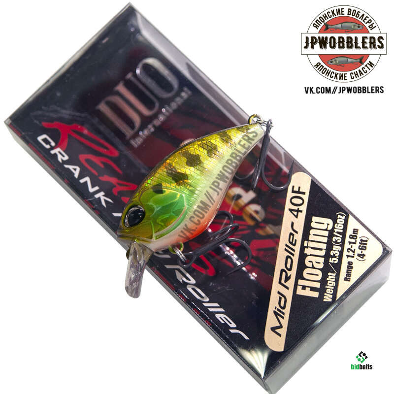 Купить DUO REALIS CRANK MID ROLLER 40F 5.3g цвет AJA3055 CHART GILL ...