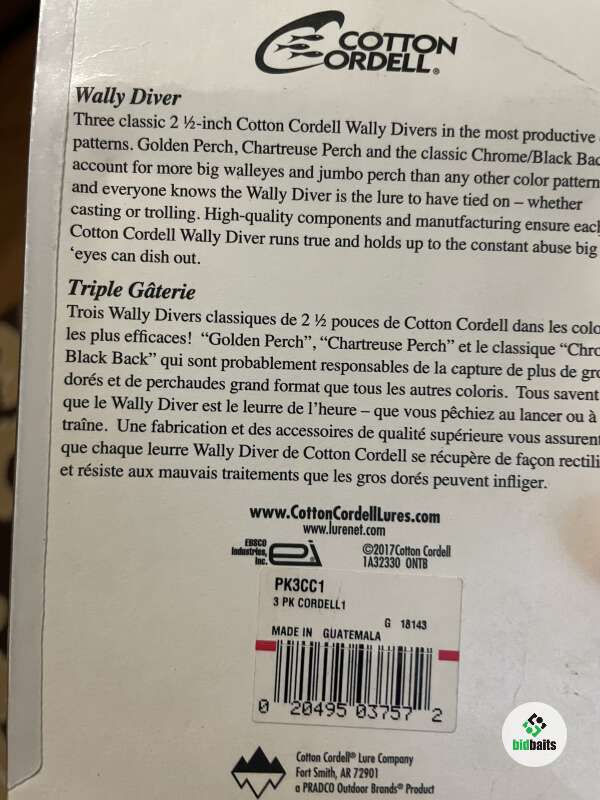 Купить Набор Cotton Cordell Wally Diver со скидкой по цене 1150 руб.