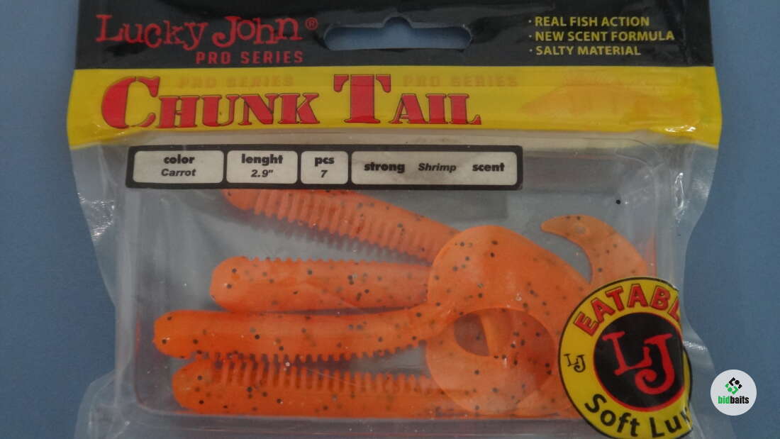 Купить Lucky John Pro Series Chunk Tail 75 мм, цв.PA29 Carrot (4 из 7 ...