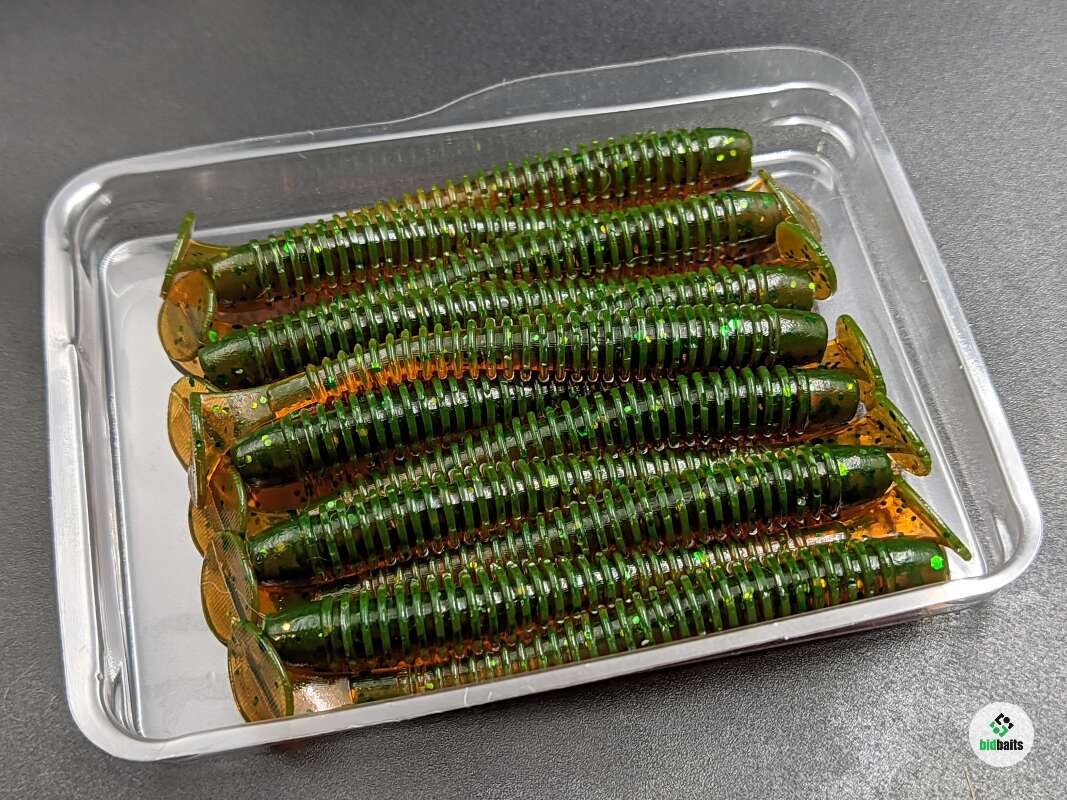 Купить Реплика свинг 2.5" 60мм 12шт пачка цвет машинное масло с зеленью ...