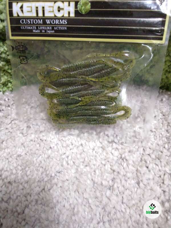 Купить Силиконовые приманки:KEITECH CUSTOM WORMS MAD WAG Mini 3.5"#102 ...