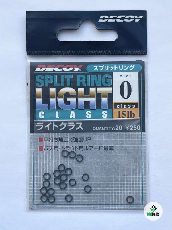 Купить Кольца заводные Decoy Split Ring Light #0 (Black) 20шт по цене 250 руб.