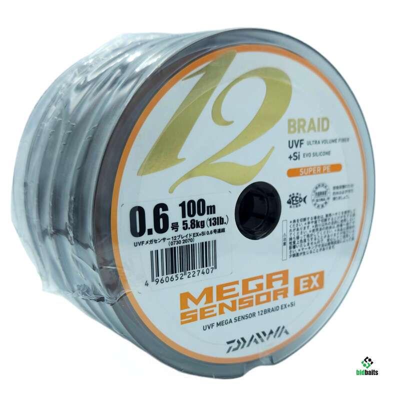 Купить Плетеный шнур Daiwa Mega Sensor EX+Si PE12 0.128мм #0.6(100м) 5 ...