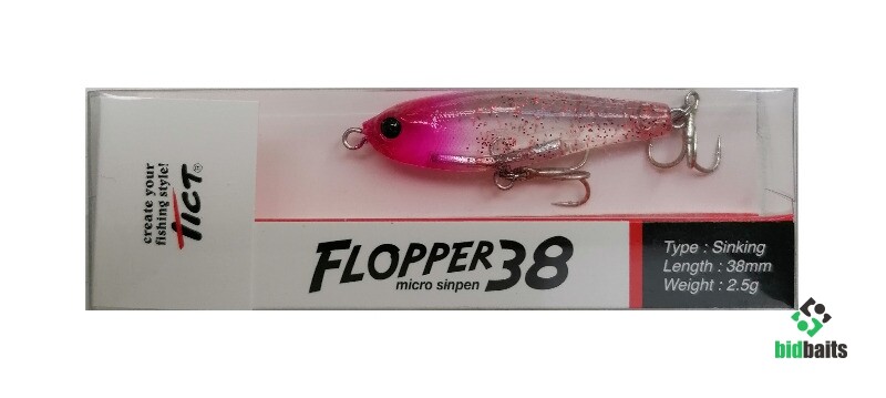 Купить воблер стик TICT Flopper 38 Pink Head Chili 02 по цене 830 руб.